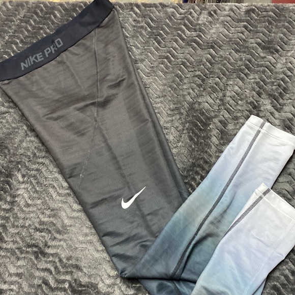Nike | Pants & Jumpsuits | Nike Pro Size Small Hyper Warm Fade Leggings ...